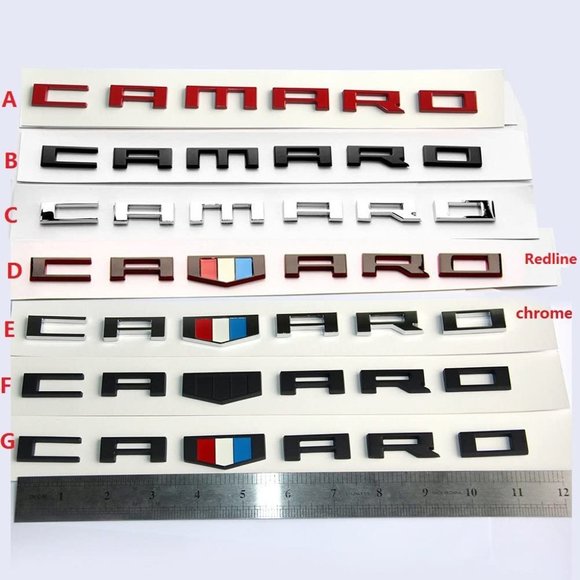 Camaro | Accessories | Black Oem Chevrolet Camaro Trunk Decal Letter ...